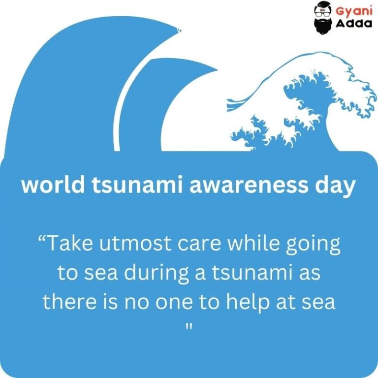 50+ World Tsunami Awareness Day Quotes: Theme, Poster,status