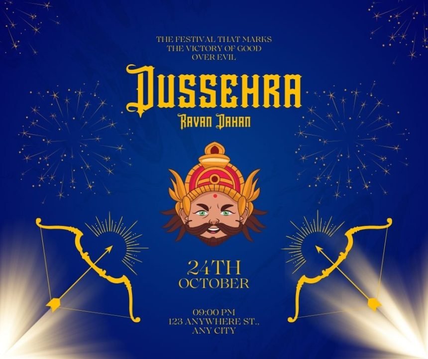 50+ Happy Dussehra Wishes In Hindi: Status, Rangoli & Poster
